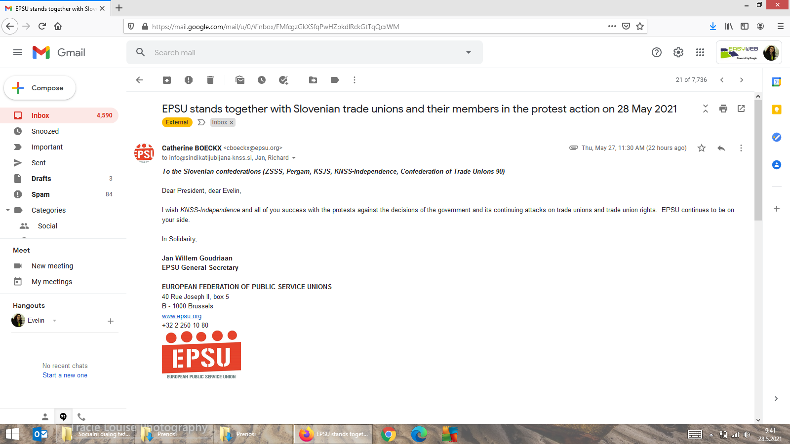 KNSS - Neodvisnost -- Obvestila